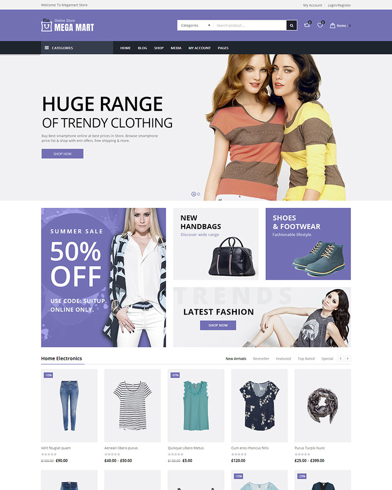 Megamart - Multi-Purpose Responsive WooCommerce Theme