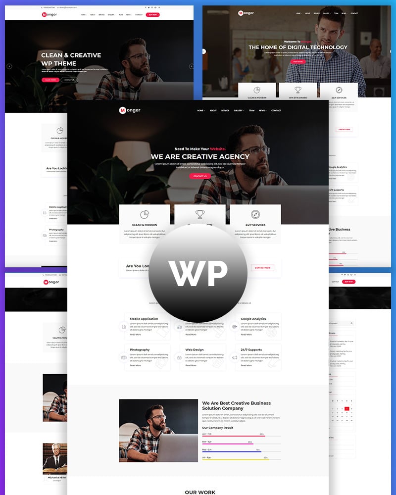 Monger - Creative Agency Responsive WordPress Theme
