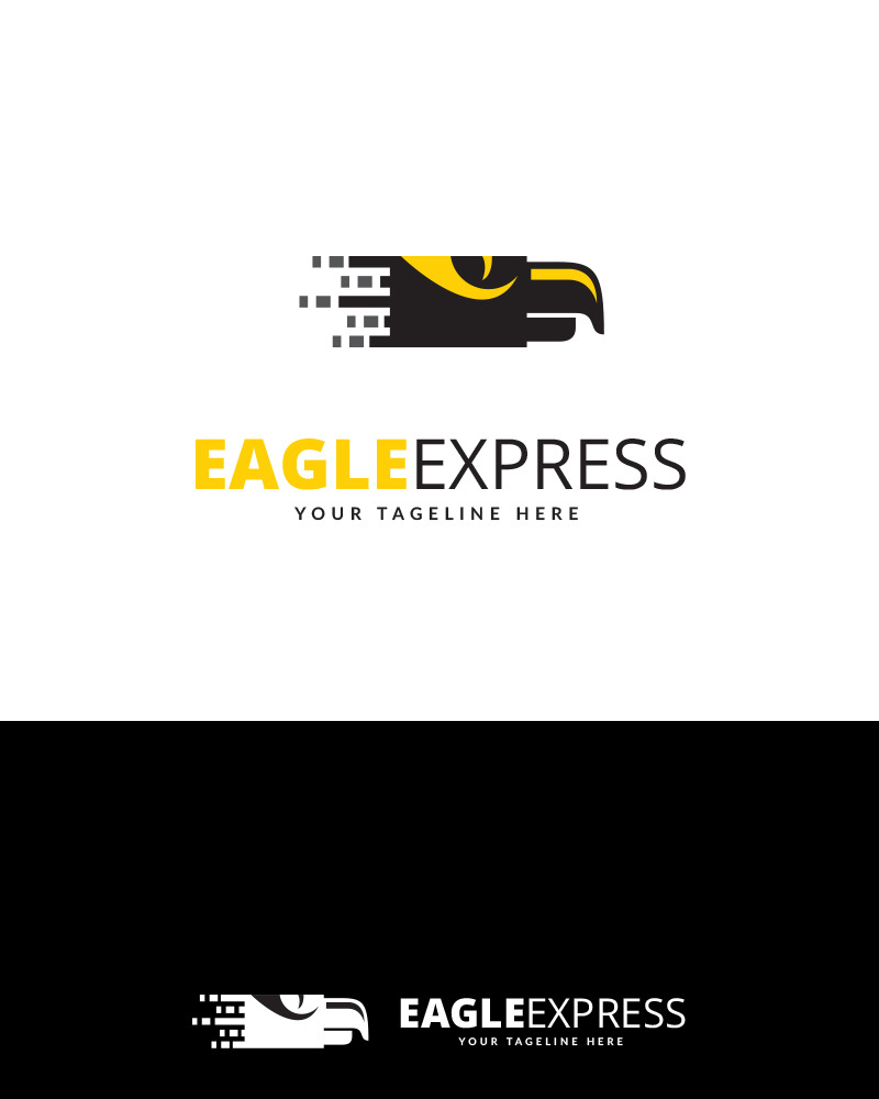 Eagle Express Logo Template #68605 - TemplateMonster