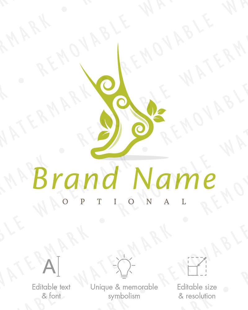 Foot and Ankle Recovery Logo Template - TemplateMonster