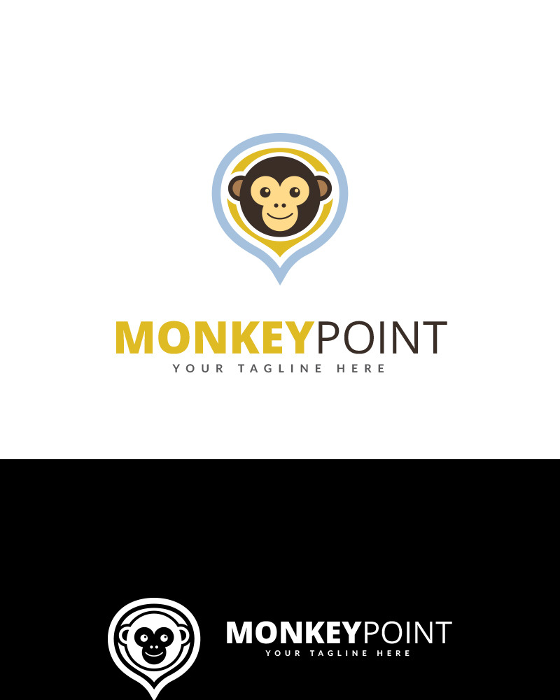 Monkey Point Logo Template #68749 - TemplateMonster