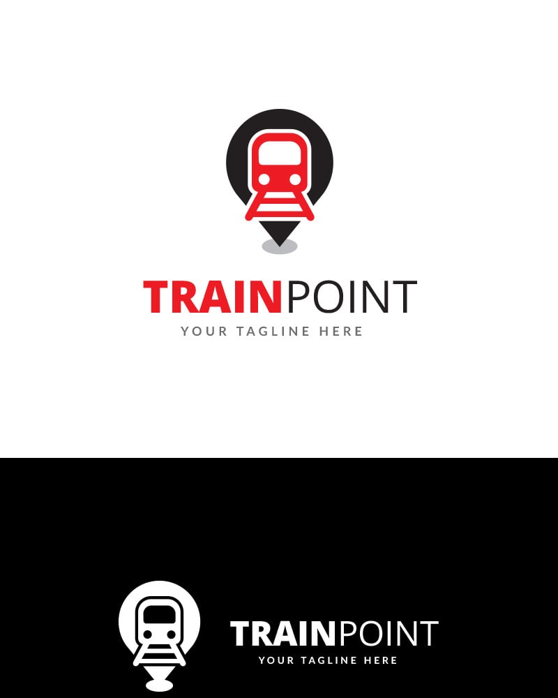 Train Point Logo Template #68753 - TemplateMonster