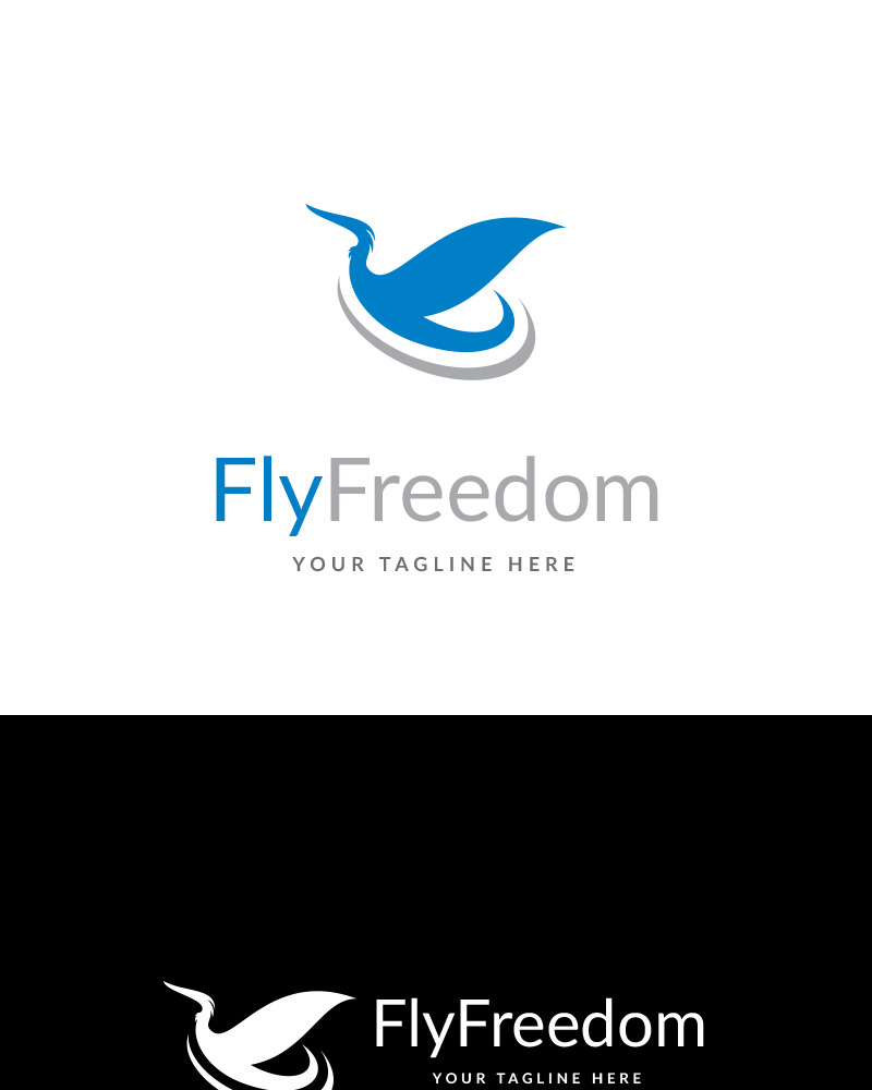 Fly Freedom Logo Template #68998 - TemplateMonster