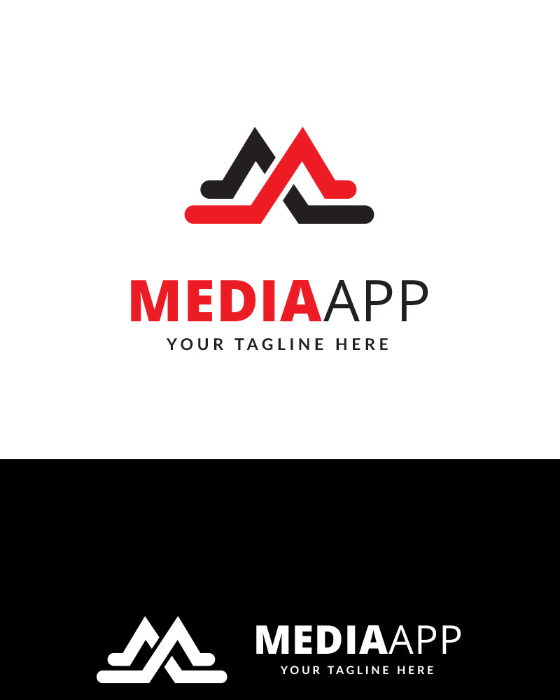 Media App Logo Template #68921 - TemplateMonster
