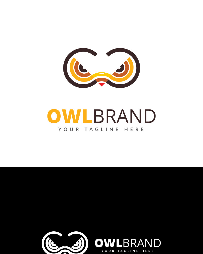 Modèle de logo de marque hibou #68923 - TemplateMonster