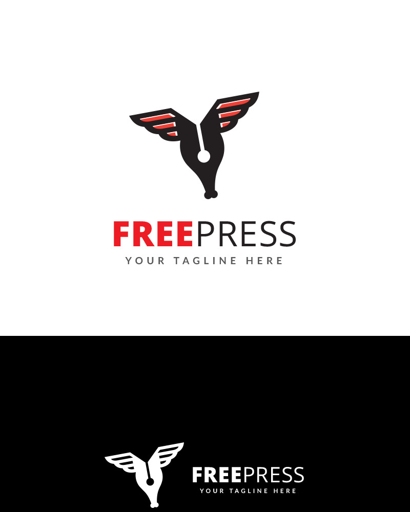Free Press Logo Template #69028 - TemplateMonster