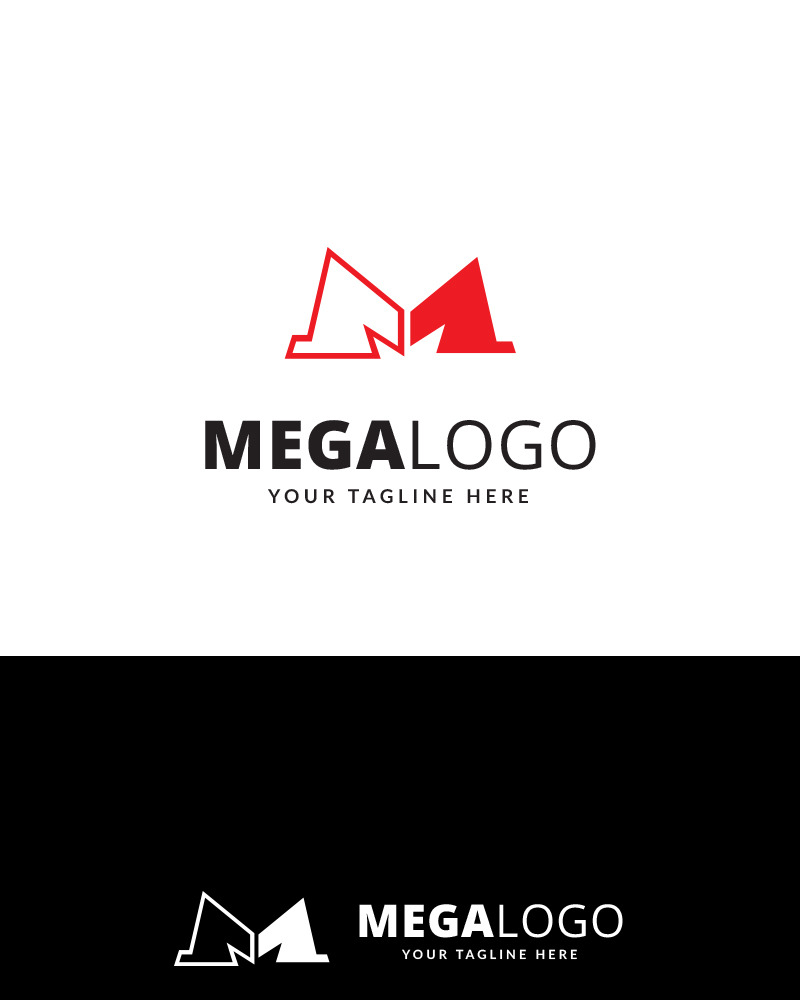 Mega Letter Logo Template #69011 - TemplateMonster