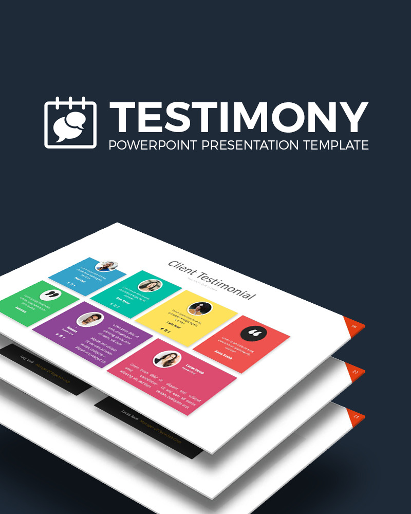 Testimony Presentation PowerPoint template - TemplateMonster