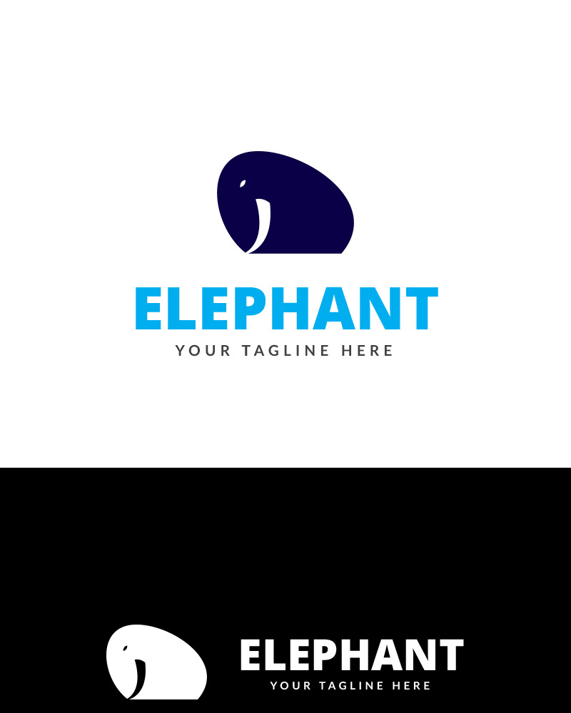 Creative Elephant Logo Template #69108 - TemplateMonster