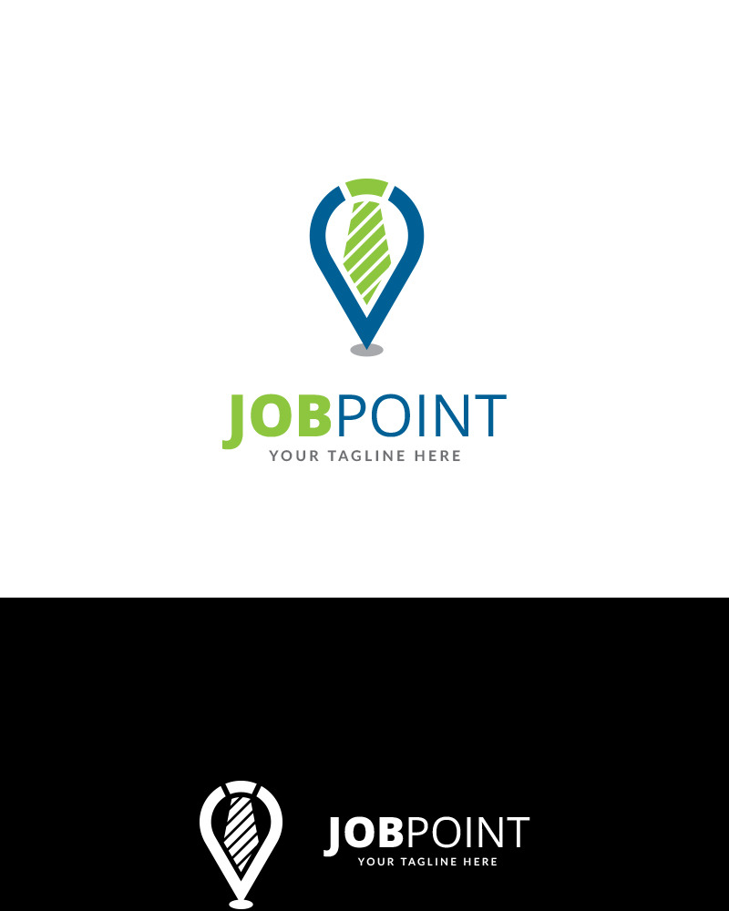 Job Point Logo Template #69155 - TemplateMonster