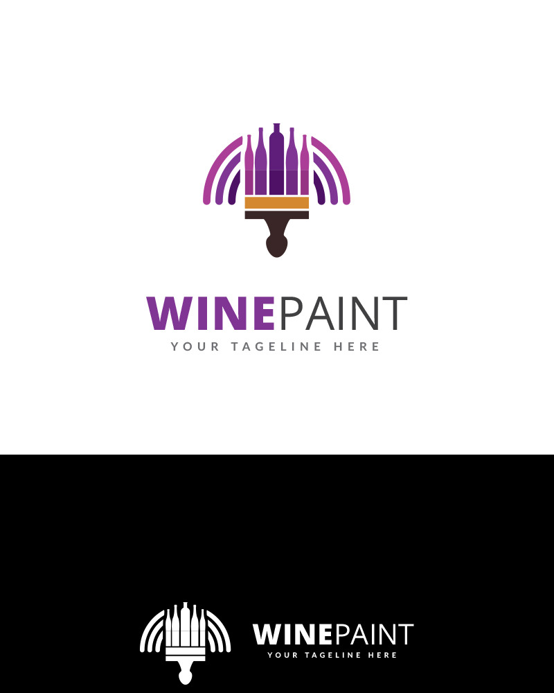 Wine Point Logo Template #69160 - TemplateMonster