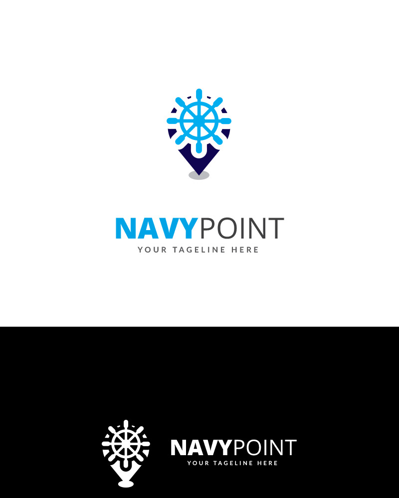 Navy Point Logo Template #69280 - TemplateMonster