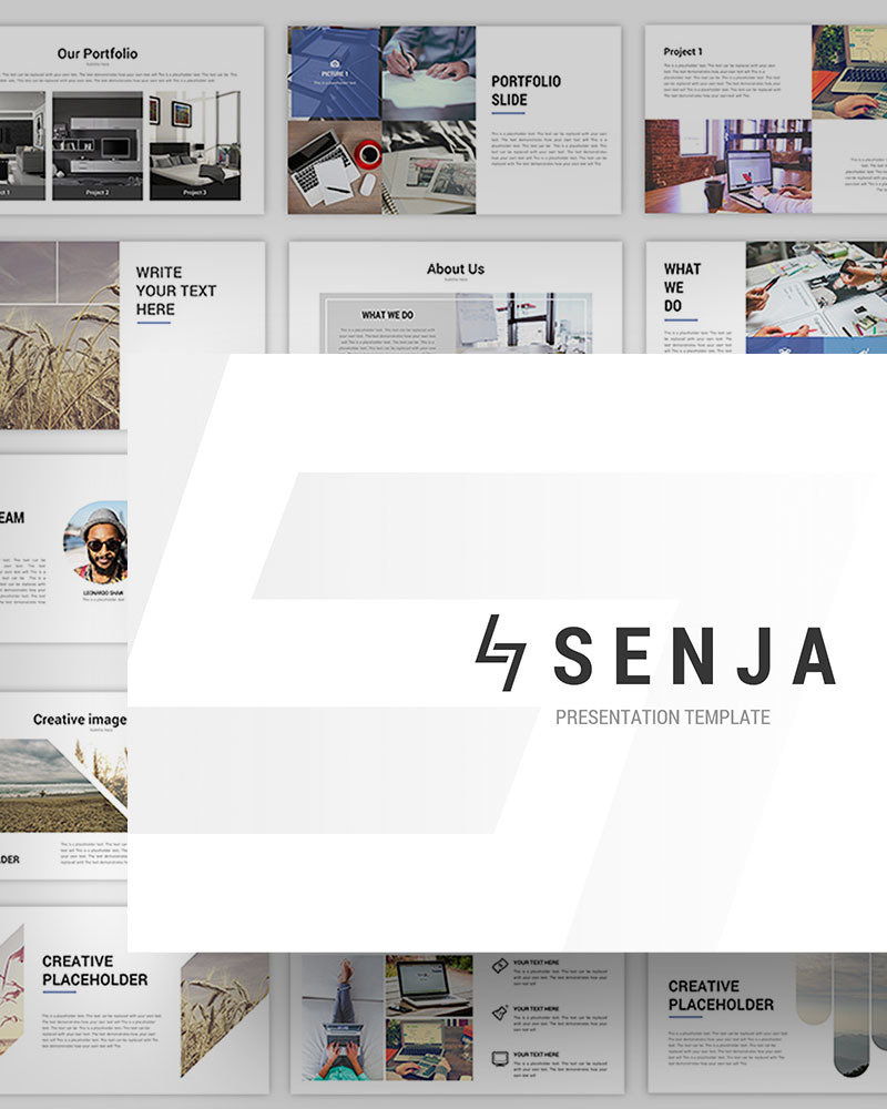 Senja PowerPoint template #69313 - TemplateMonster