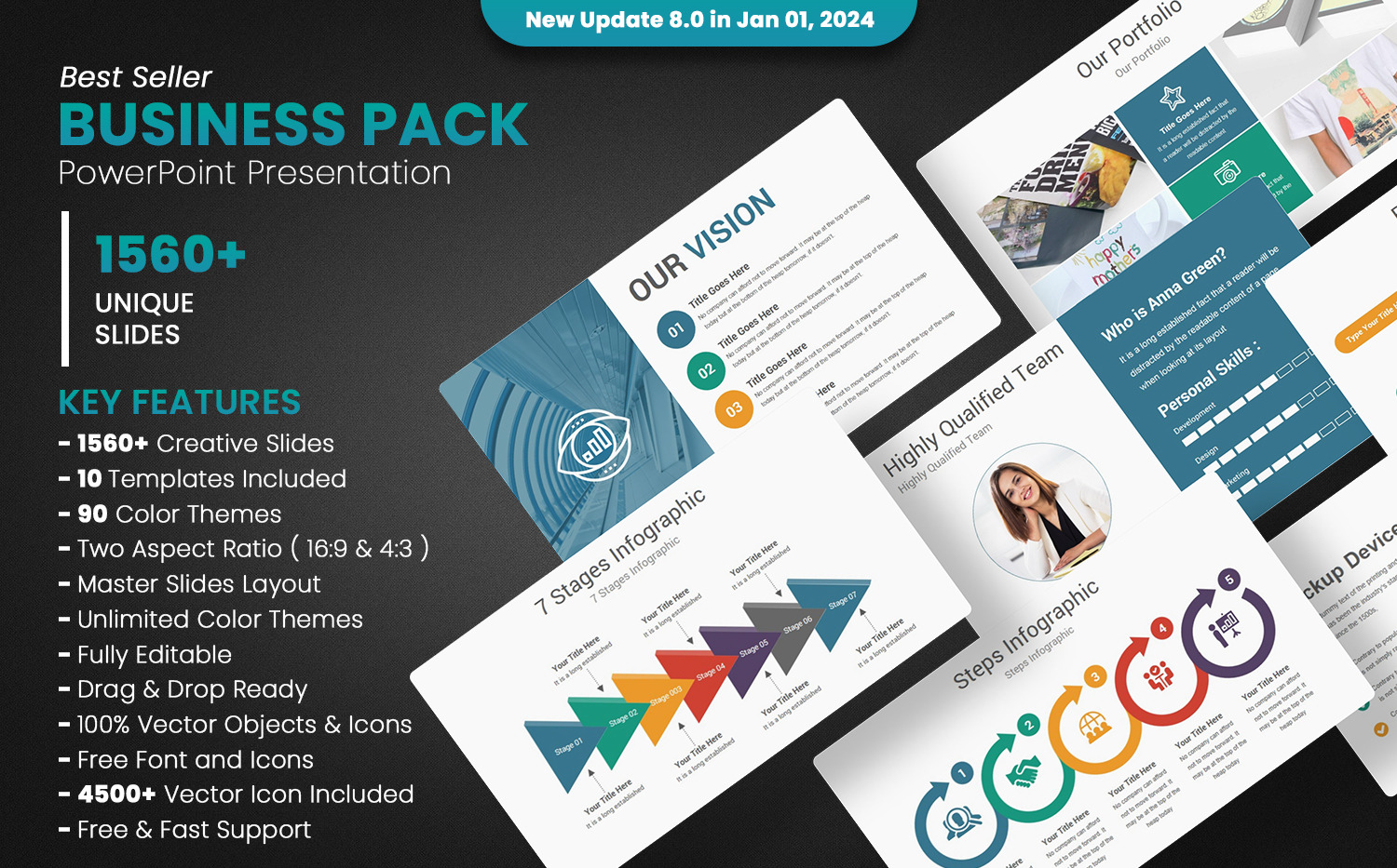 Business Pack PowerPoint templates #69412 - TemplateMonster