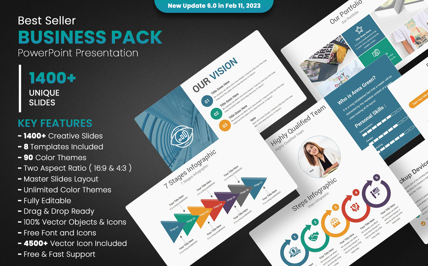 Business Pack PowerPoint templates #69412 - TemplateMonster