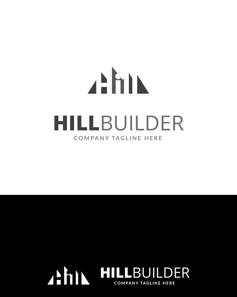 Hill Text Logo Template #69438 - TemplateMonster
