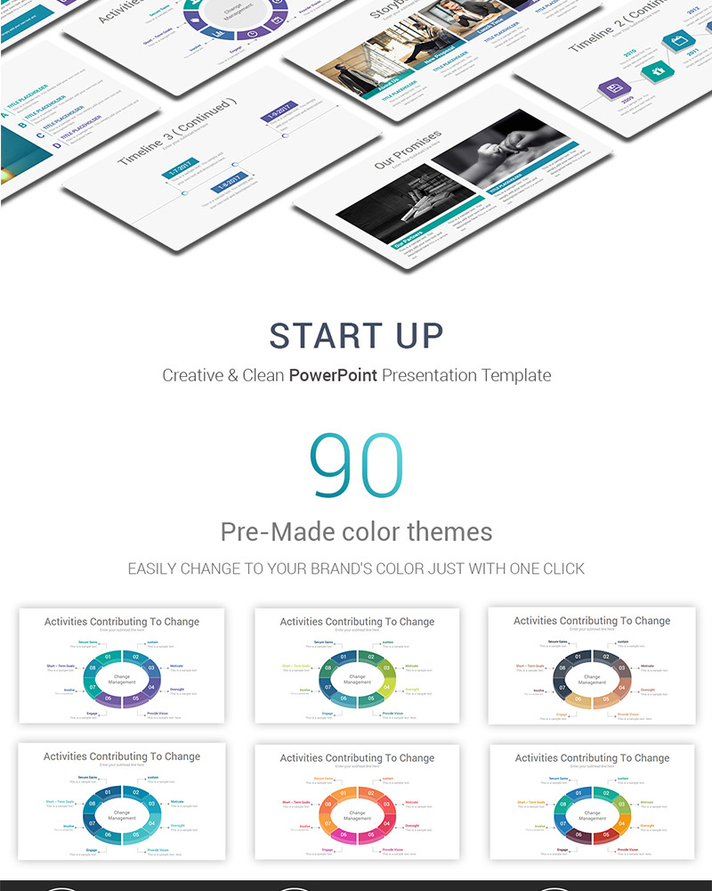 Start up Presentation PowerPoint template - TemplateMonster