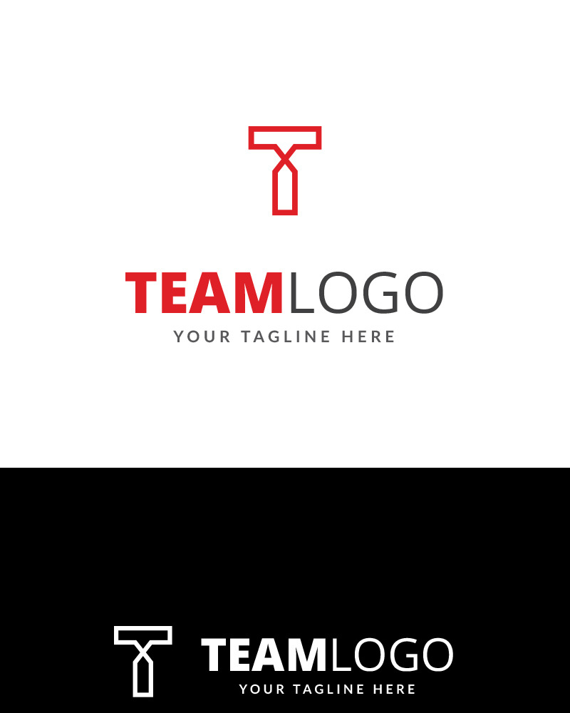 Team T Letter Logo Template #69434 - TemplateMonster