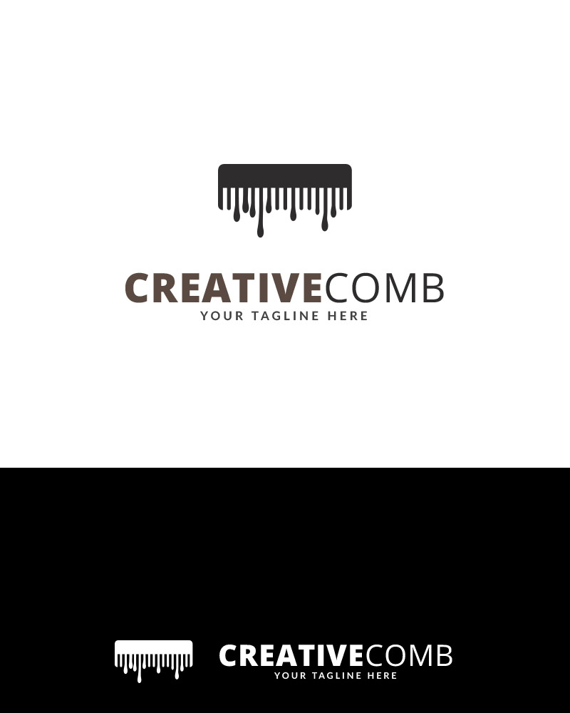 Creative Comb Logo Template #69650 - TemplateMonster