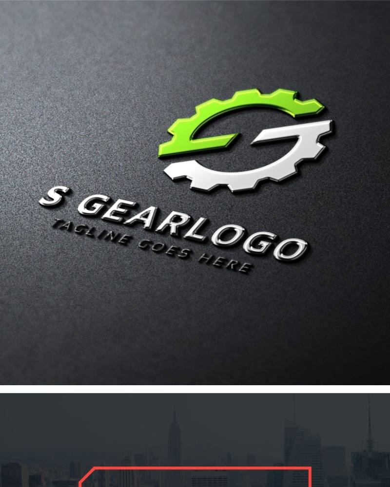 S Gear Logo Template #69635 - TemplateMonster