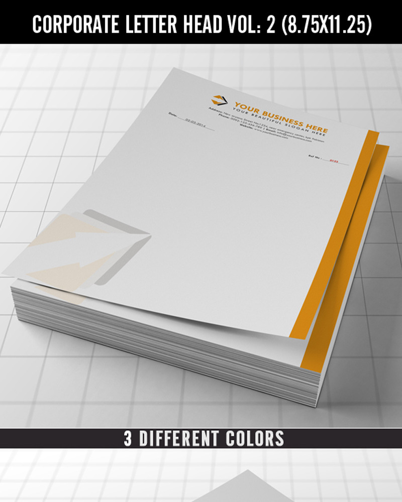 Arrow Letterhead - Corporate Identity Template