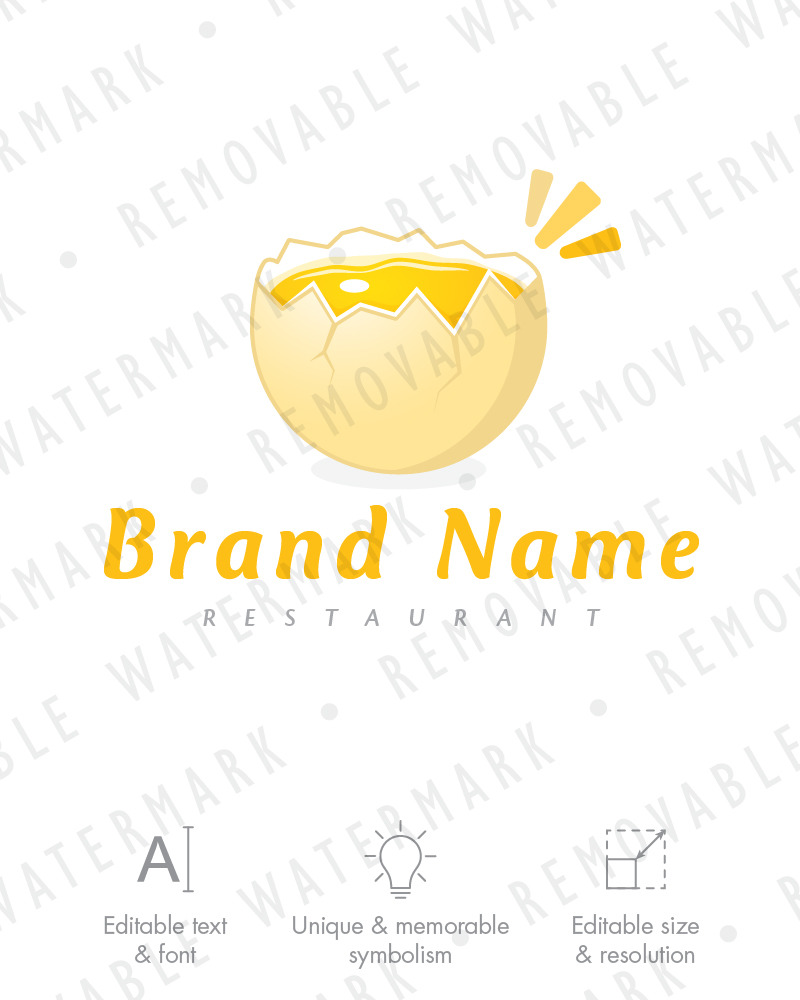 Cracked Egg Logo Template #69940 - TemplateMonster