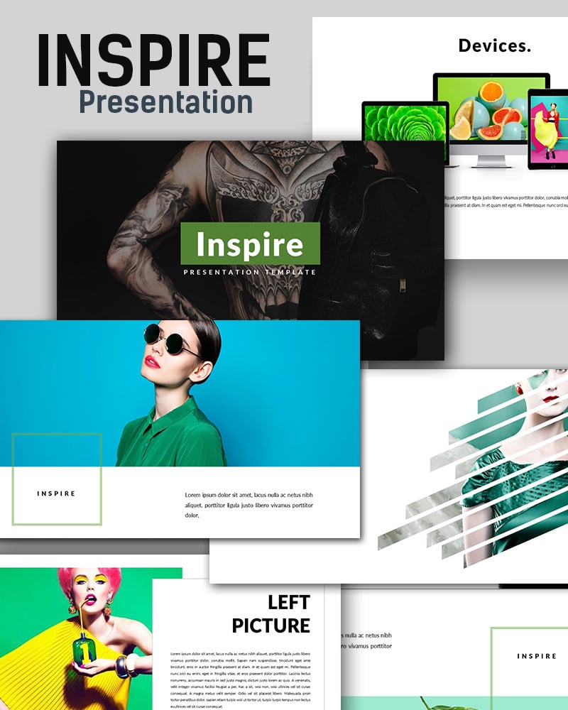 Inspire Presentation PowerPoint template - TemplateMonster