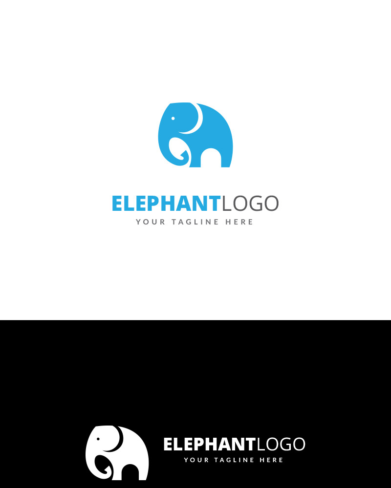 Little Elephant Logo Template #69928 - TemplateMonster