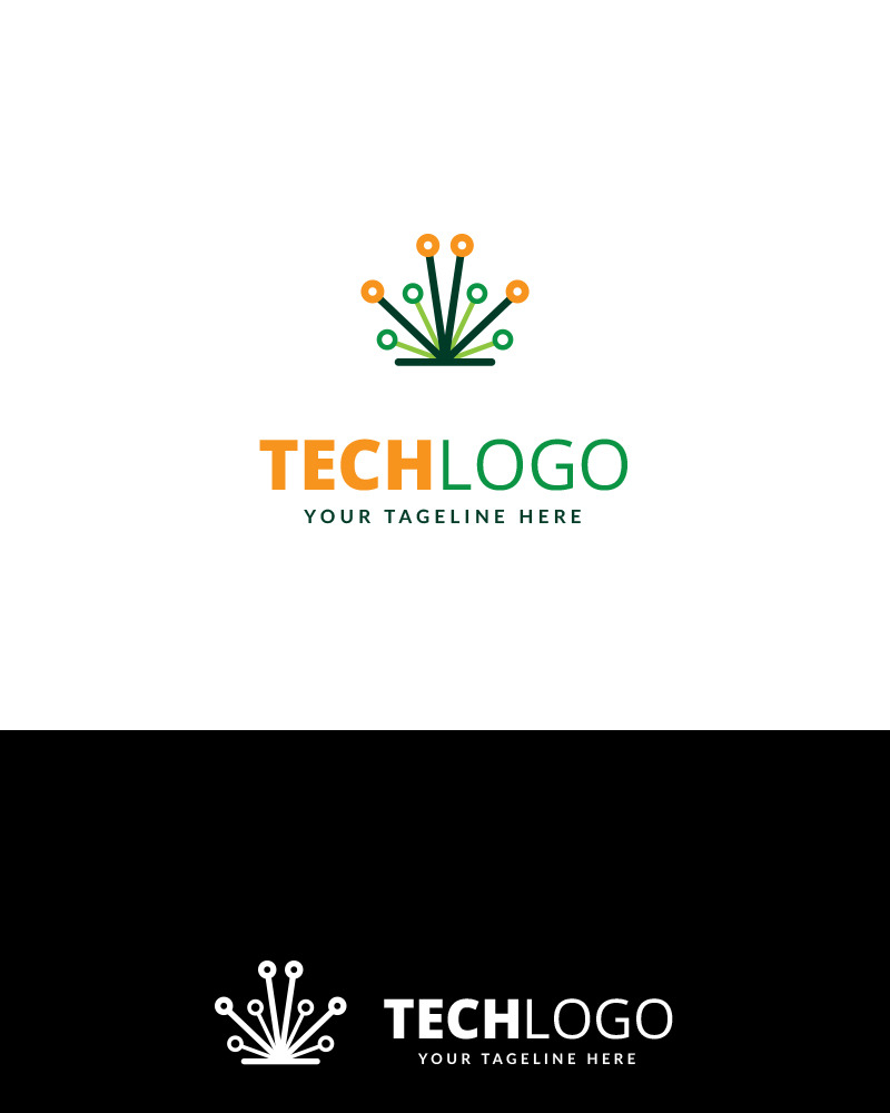 Tech Logo Template #69986 - TemplateMonster