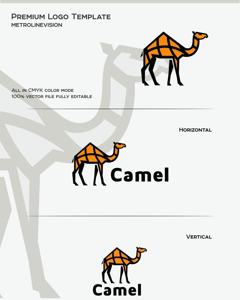 Camel Logo Template #70101 - TemplateMonster