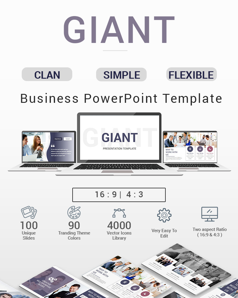 Giant PowerPoint template #70202 - TemplateMonster