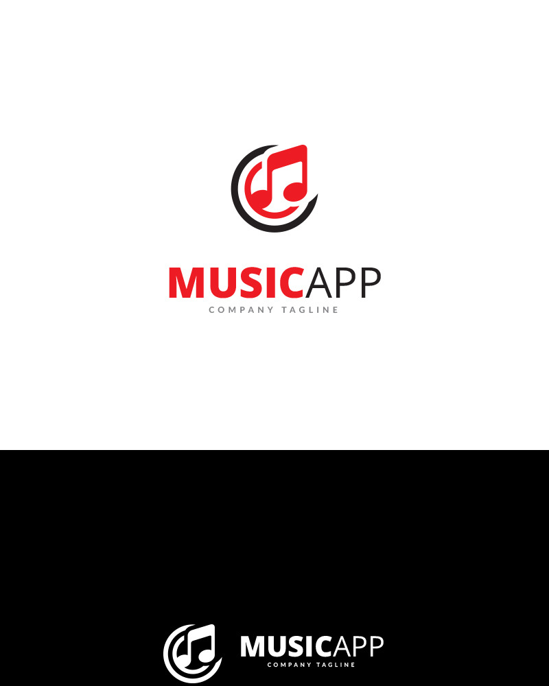 Music App - Logo Template #70242 - TemplateMonster