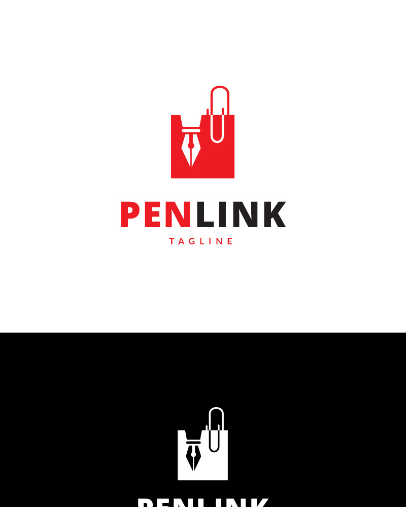 Pen Link Logo Template #70226 - TemplateMonster