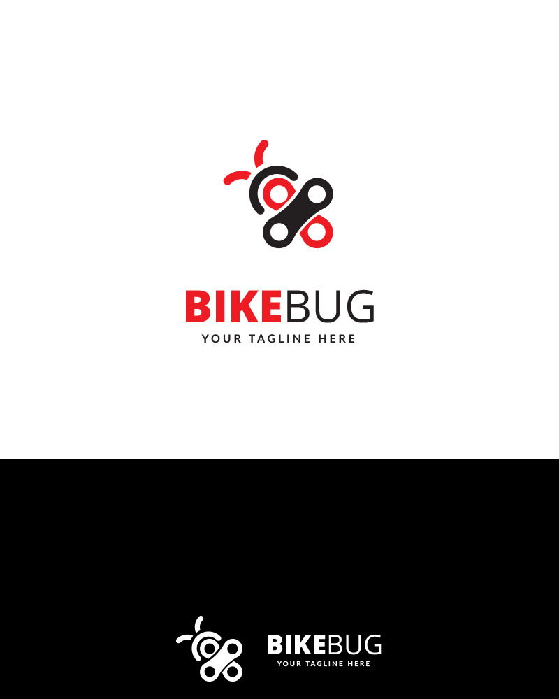 Bike Bug - Logo Template #70305 - TemplateMonster