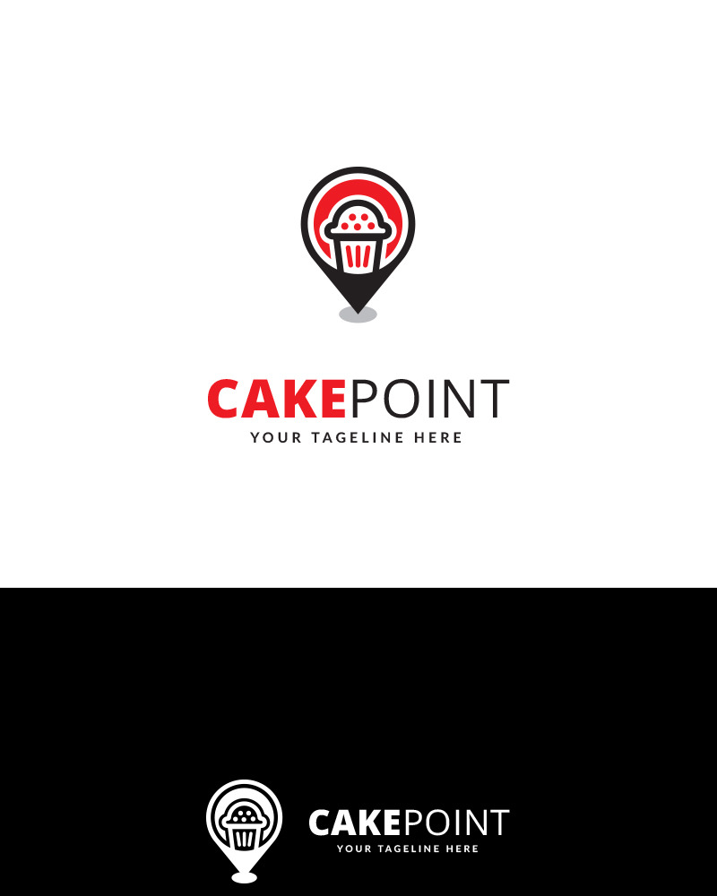 Cake Point - Logo Template #70348 - TemplateMonster