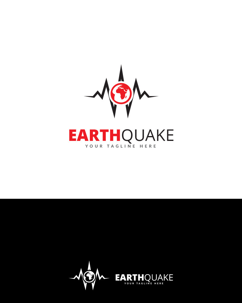 Earth Quake Logo Template #70335 - TemplateMonster