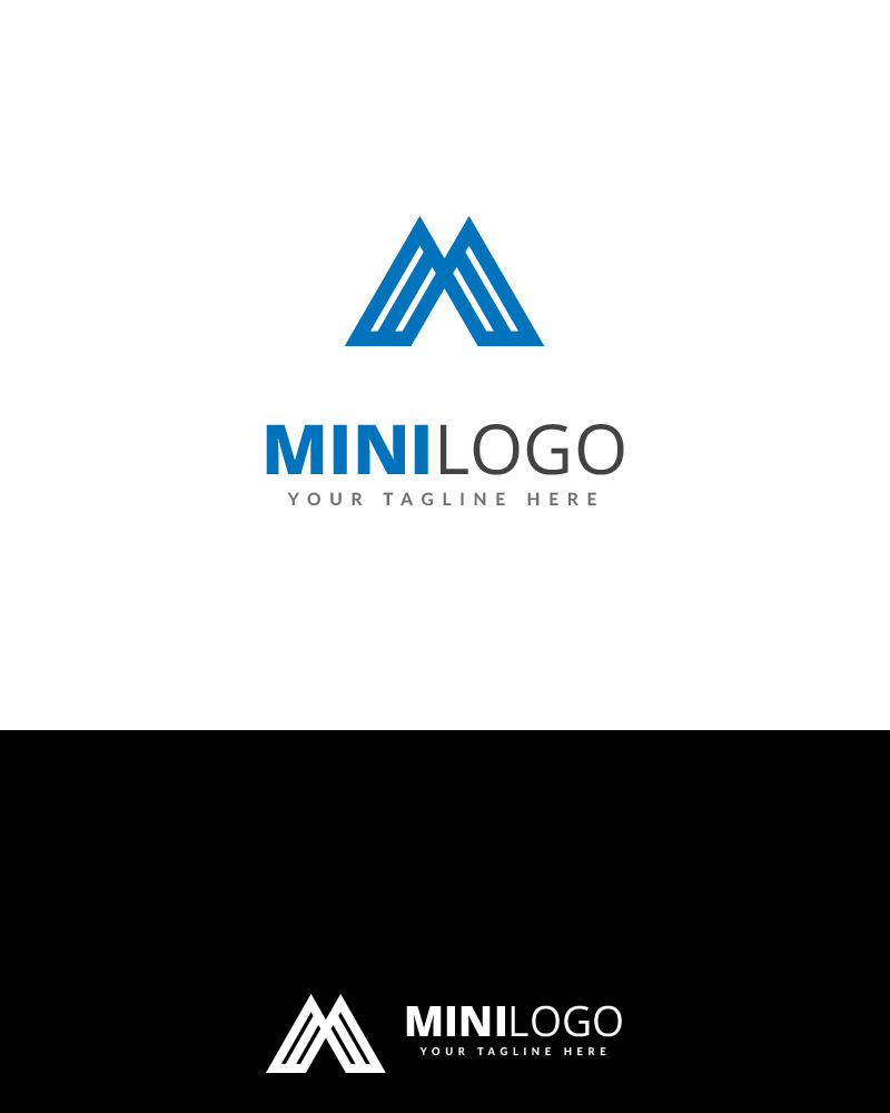 Mini M Letter Logo Template #70309 - TemplateMonster