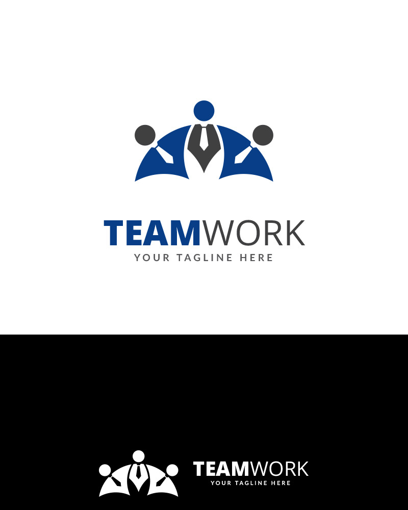 Team Work Logo Template #70363 - TemplateMonster