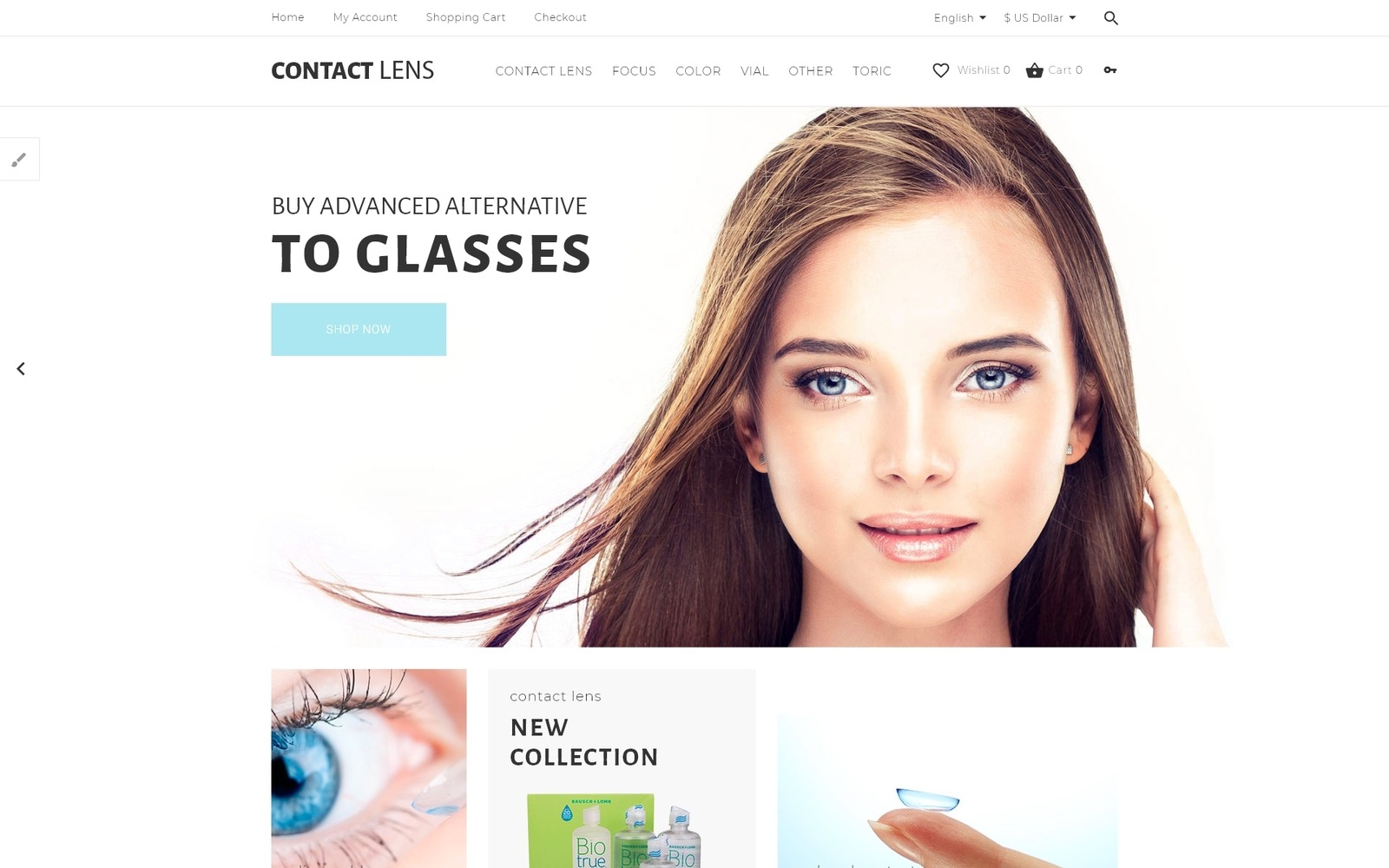 Contact Lens OpenCart Template #70481 - TemplateMonster