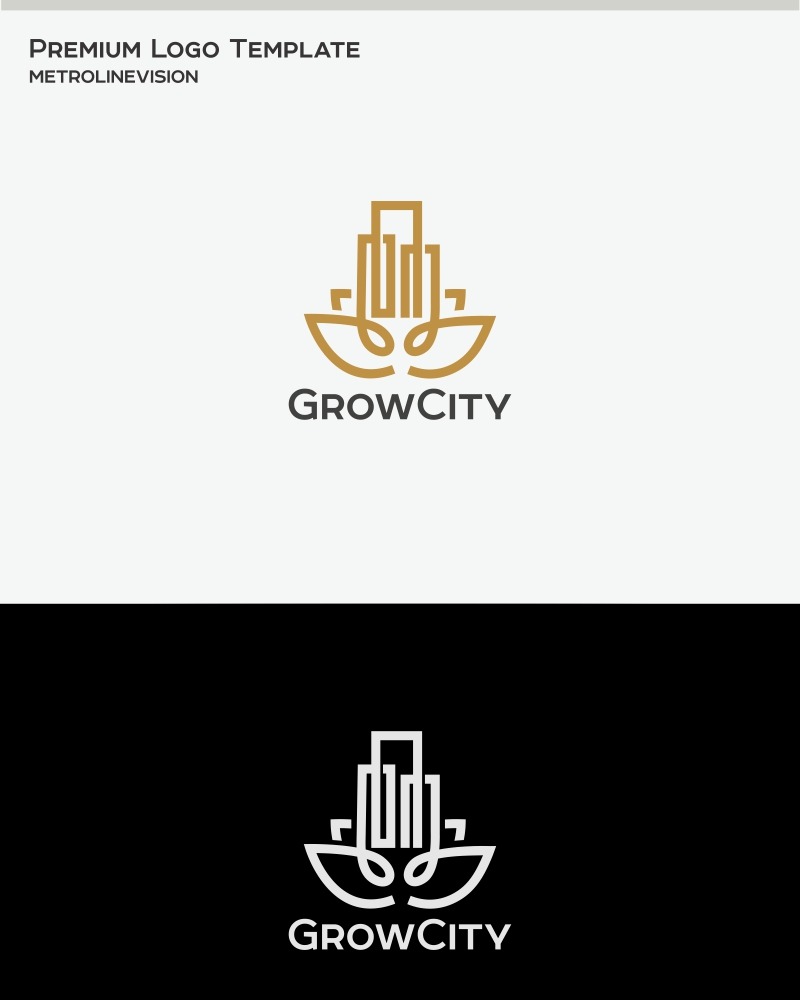 Grow City Logo Template #70457 - TemplateMonster