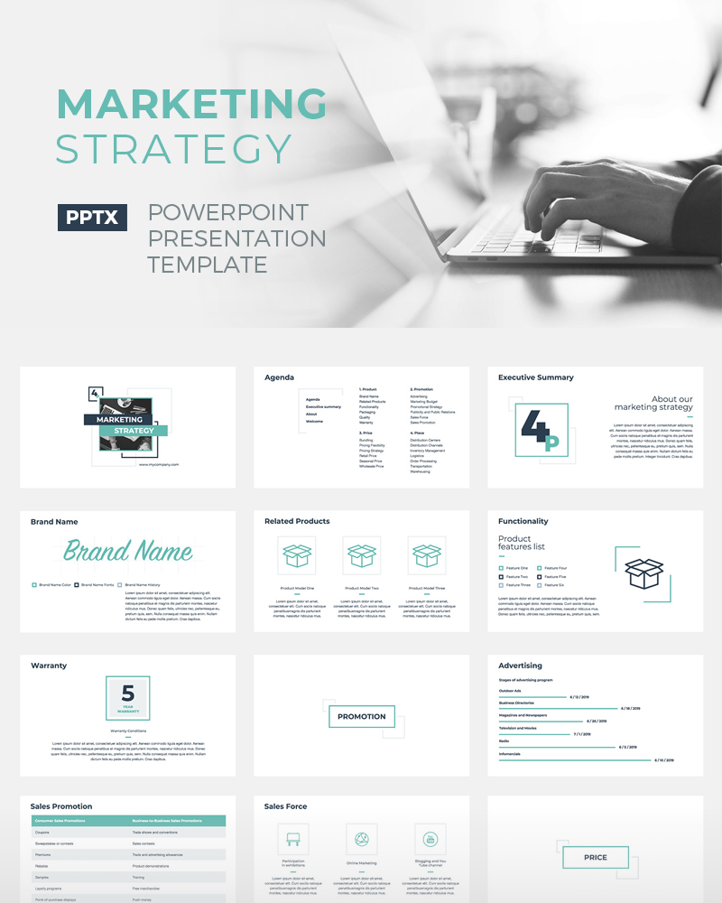 Marketing Strategy PowerPoint template - TemplateMonster