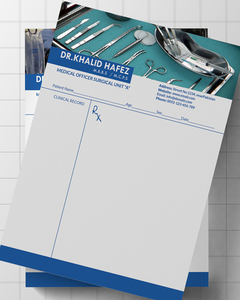 Doctor/Hospital Letterhead - Corporate Identity Template