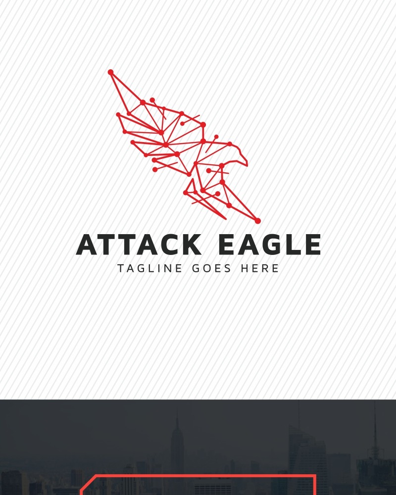 Eagle Attack Logo Template #70569 - TemplateMonster