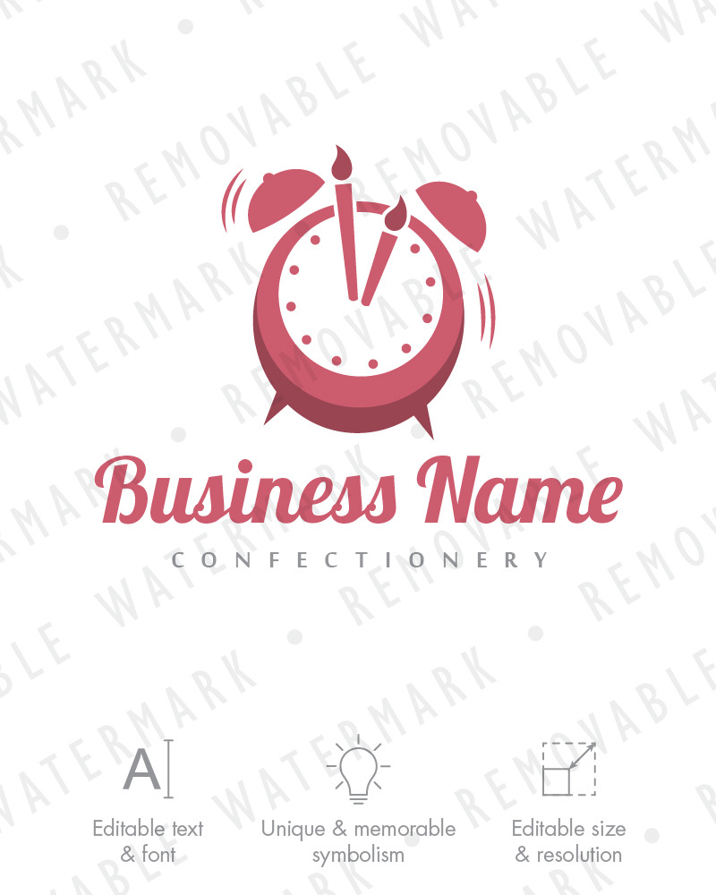 Feier Wecker Logo Vorlage #70547 - TemplateMonster