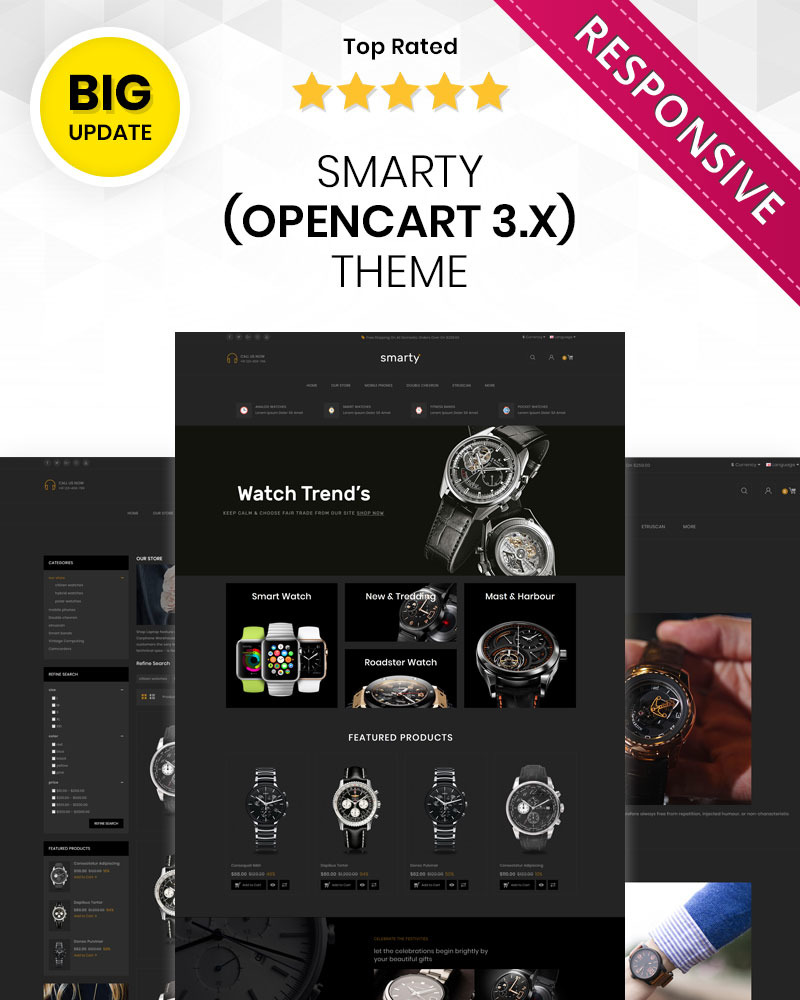 Smart Watch - The Mega Store Responsive OpenCart Template
