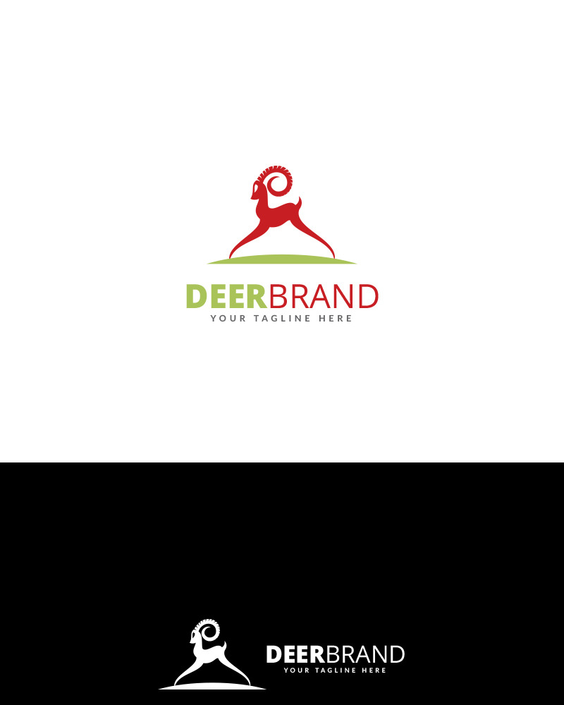 Deer Brand Logo Template #70768 - TemplateMonster