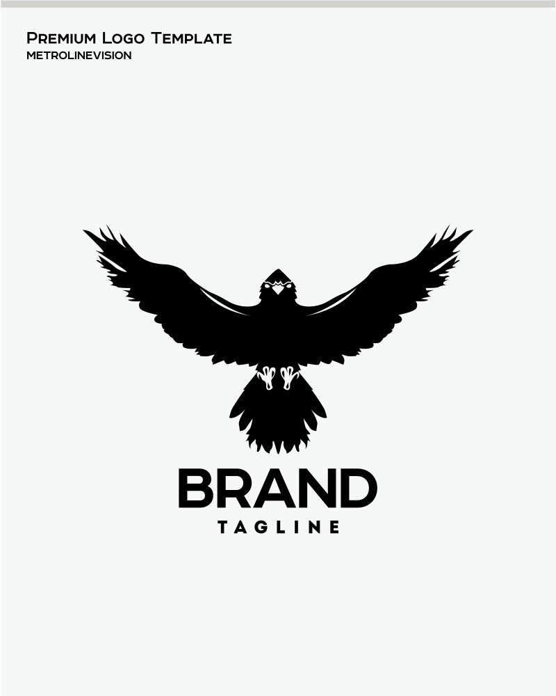 Crow Logo Template #70865 - TemplateMonster