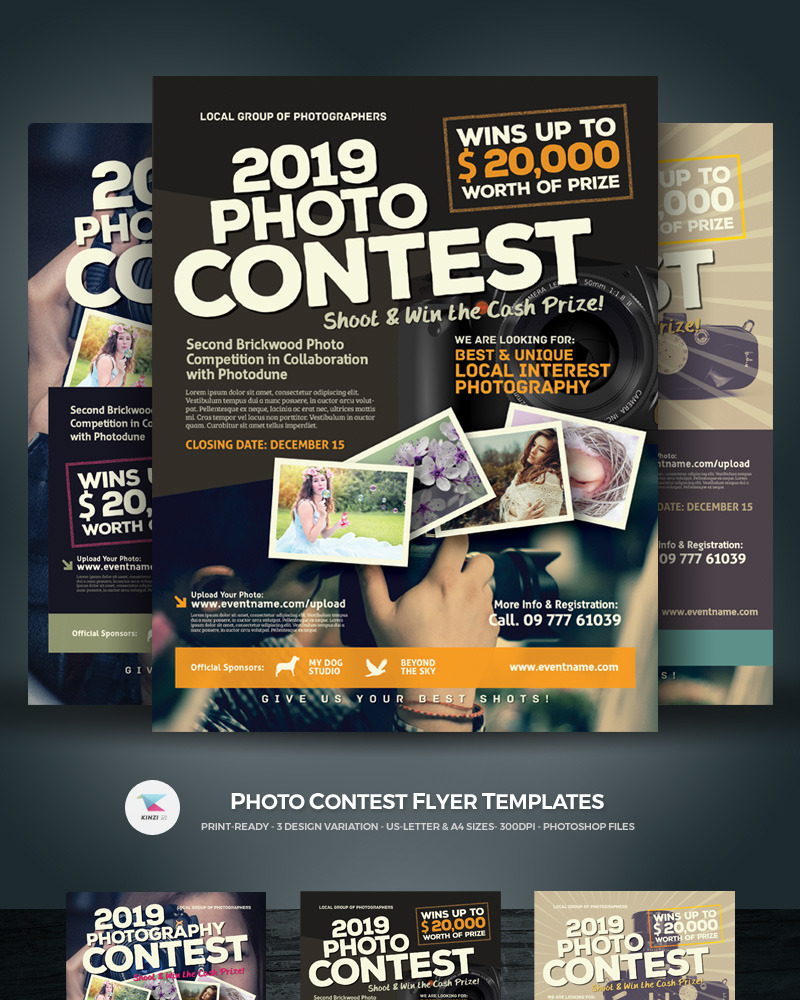 Photo Contest Flyers - Corporate Identity Template