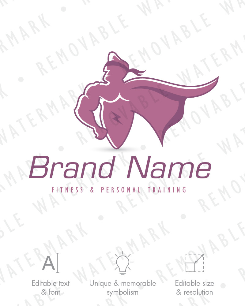 Super Hero Mascot Logo Template #70912 - TemplateMonster