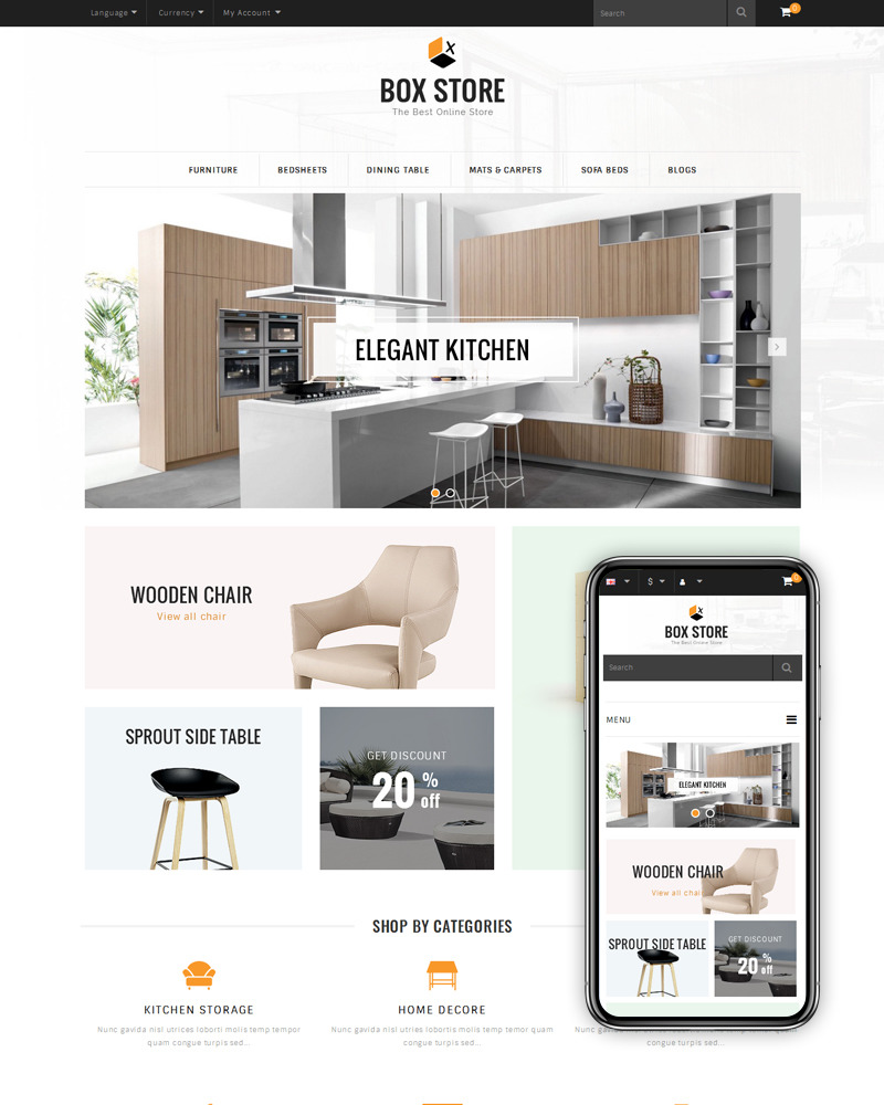 Box Store - Furniture OpenCart Template - TemplateMonster